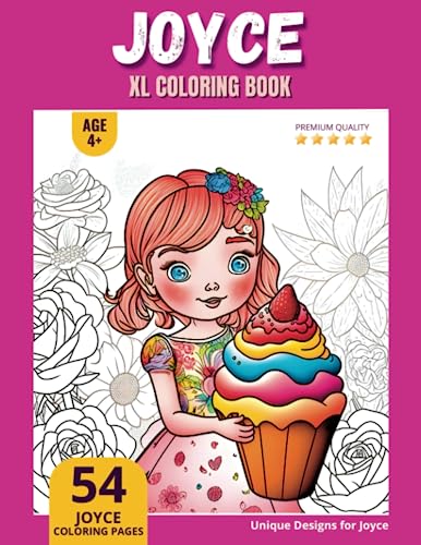 Joyce Coloring Book: Perfect Personal Name Gift - XL Edition - Age 4 ...