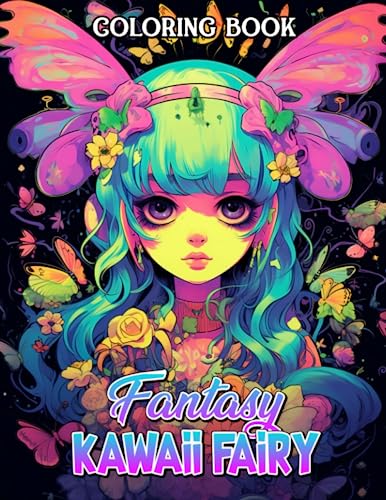 Fantasy Kawaii Fairy Coloring Book: Embark on a Coloring Journey with ...