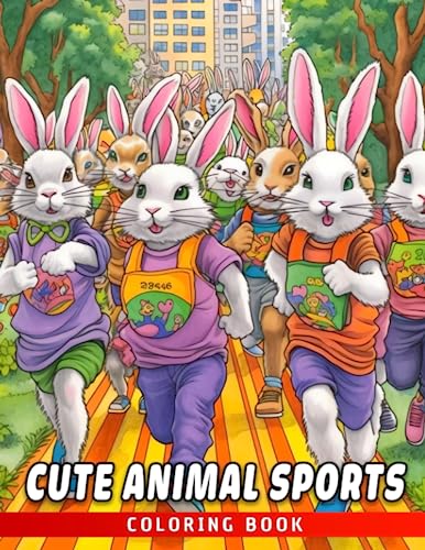 Cute Animal Sports Coloring Book: A Sports Coloring Book for Kids - Get ...