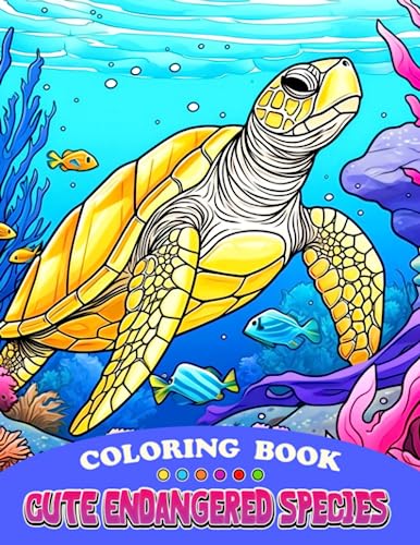 Cute Endangered Species Coloring Book: Discover Adorable Endangered ...