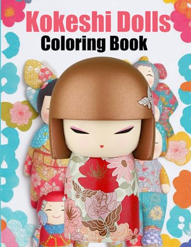 Kokeshi Dolls Coloring Book: Embark on a Colorful Journey Through ...