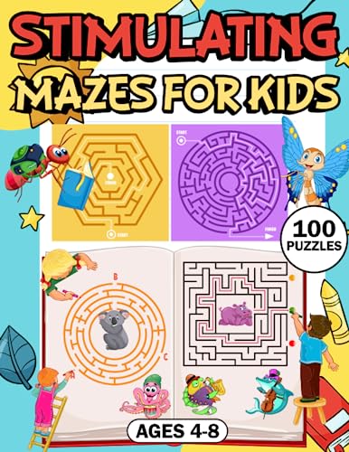 Stimulating Mazes for Kids: 100 Puzzles for ages 4-8 by PH Thai Press ...