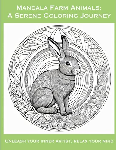 Mandala Farm Animals: A Serene Coloring Journey: Unleash your inner ...