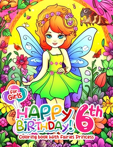 Happy 6th Birthday Coloring Pages For Kids