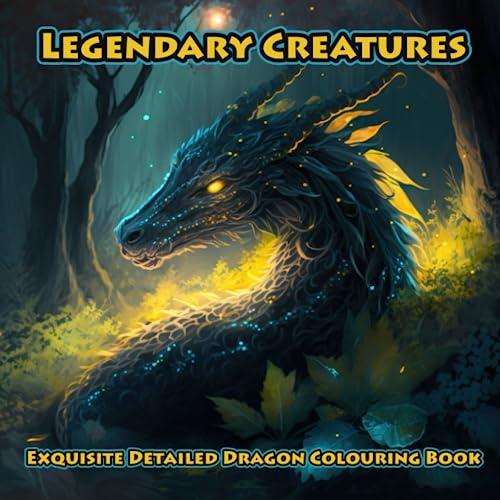 Legendary Creatures: Exquisite Detailed Dragon Colouring Book: Discover ...