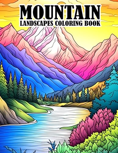 Mountain Scene Coloring Pages