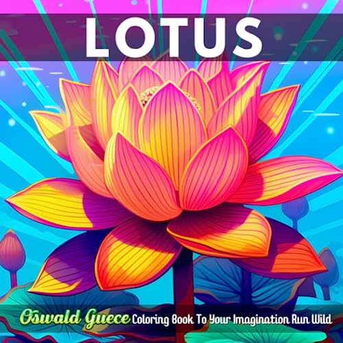 Lotus Flower Coloring Book For Kids: An Adult Coloring Book with Fun ...