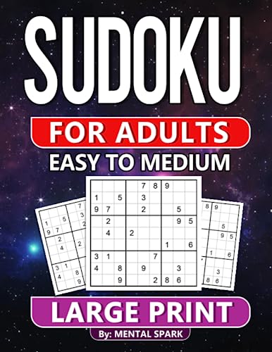 Sudoku for Adults: Over 1000 Easy to Medium Puzzles for Mindful Solving ...