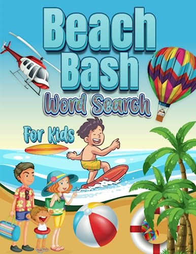 Beach Word Search For Kids: Fun Amazing Activity Book For Smart Kids ...