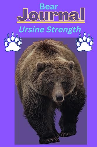 Ursine Strength Bear journal with a Purple background by Grace Designs ...