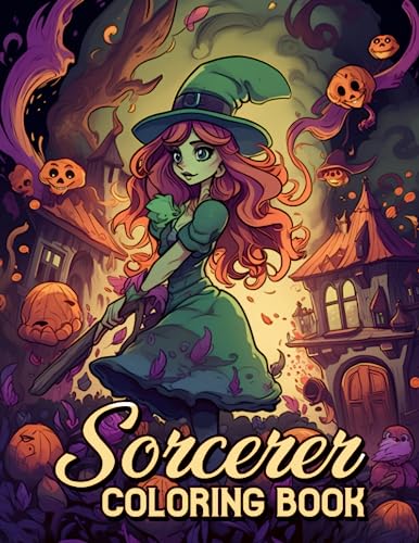 Sorcerer Coloring Book: Embrace the Power of 30 Beautiful Coloring ...