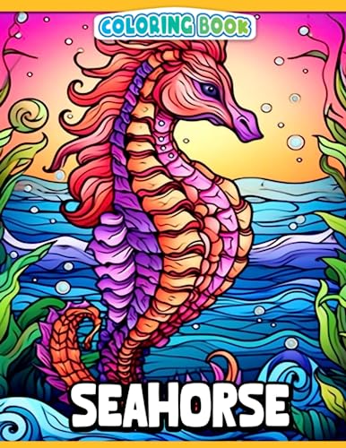 Seahorse Coloring Book: "Beautiful Sea Life Mandala With Creative And ...
