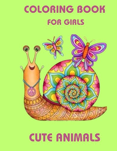 Coloring Book For Girls: Cute Animals: Relaxing Colouring Book for ...