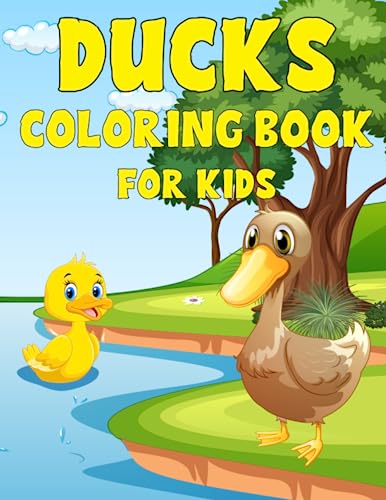 Ducks Coloring Book For Kids: Fun And Easy Coloring Book in Cute Style ...