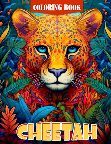 Cheetah Coloring Book: "A Dangerous Species Color Illustration ...