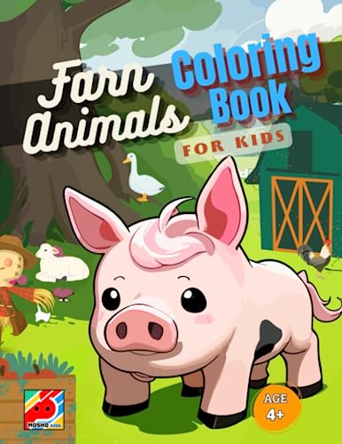 Farm Fun Coloring Adventures: A Vibrant Coloring Book for Kids to ...