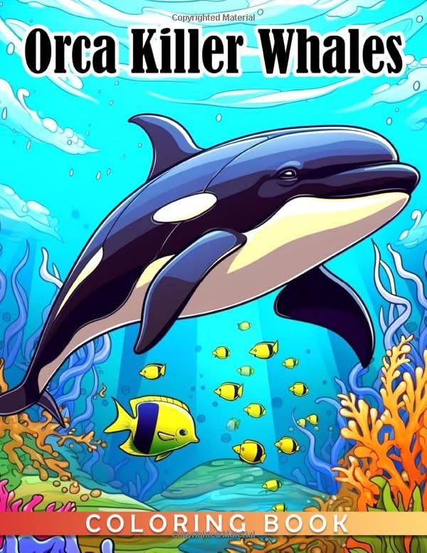 Orca Killer Whales Coloring Book: Incredible Coloring Pages Featuring ...
