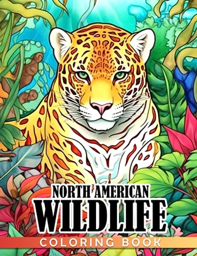 North American Wildlife Coloring Book: An Adult Coloring Book Featuring ...