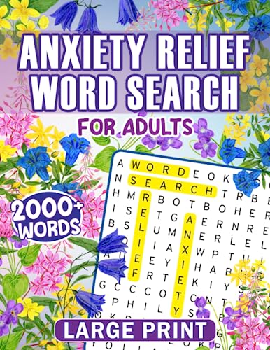 Relaxing & Anxiety Relief Word Search For Adults: 101 Mindful and Good ...