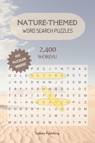 Nature-Themed Word Search Puzzles: Puzzle Book for Adults with 100 ...