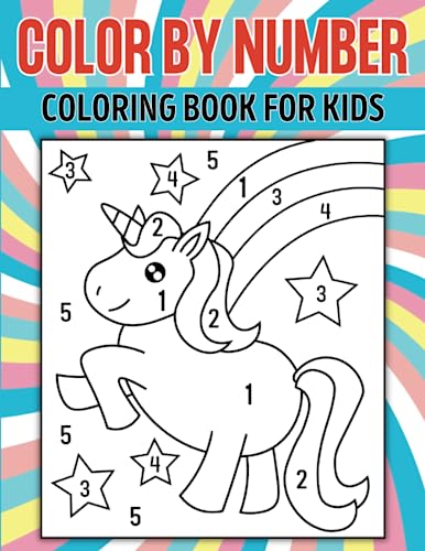 Color By Number Coloring Book For Kids: Beautiful Color By Number ...