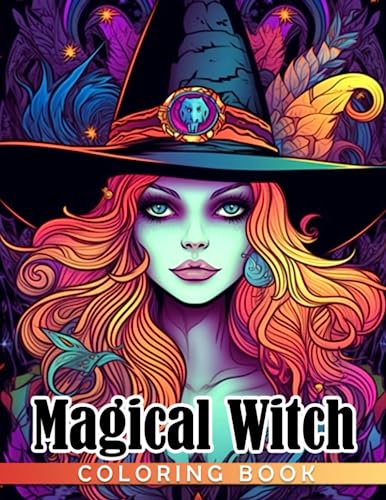 Magical Witch Coloring Book: Witchy Coloring Pages With Many Witches ...