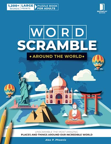 Word Scramble Book for adults: Puzzle Books | Jumbled word game | 1200 ...