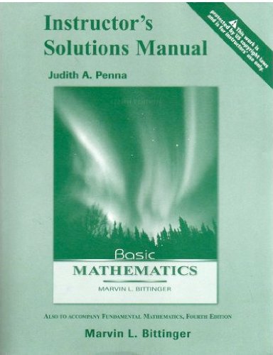 Basic Mathematics, Instructor's Solution Manual by bittinger | Goodreads