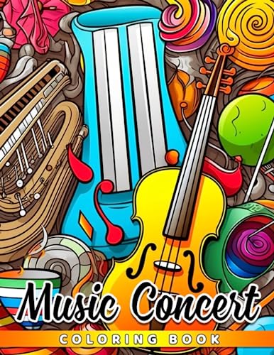 Music Concert Coloring Book: Famous And Beautiful Singers In The World ...