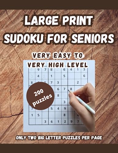 Large Print Sudoku for Seniors: 200 sudoku puzzles in 5 levels from ...