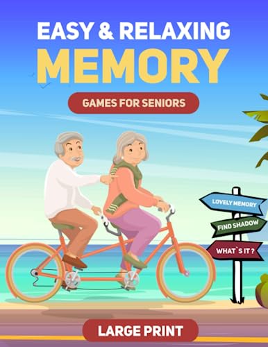 Easy & Relaxing Memory Games for Seniors: Large Print, Fun, Easy ...