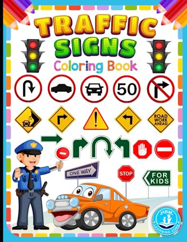 Traffic Sign Coloring Book for Kids: Immerse Your Child in a Colorful ...