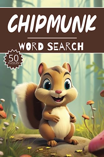 Chipmunk Word Search: 50 Animal Puzzles, Word Find, Vocabulary Activity ...