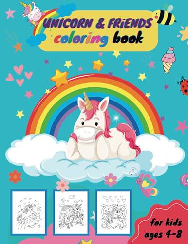 Unicorn Coloring Book: For Kids ages 4-8 years by Phakaporn Munmai ...