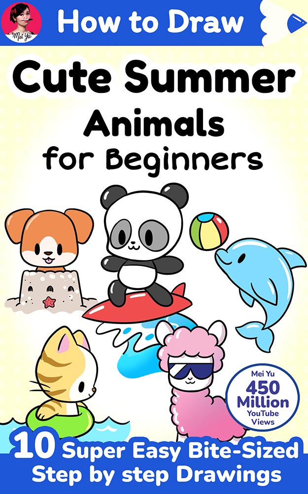 How to Draw Cute Summer Animals for Beginners: 10 Super Easy Bite-Sized ...