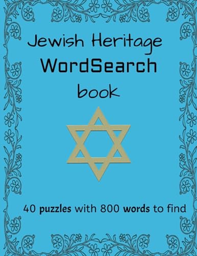 Jewish heritage wordsearch book: Treasures of jewish culture by Jacob ...