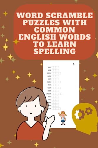 Word Scramble books for adults and kids - common spelling words to ...
