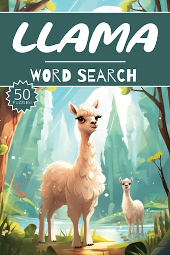 Llama Word Search: 50 Animal Puzzles, Word Find, Vocabulary Activity ...