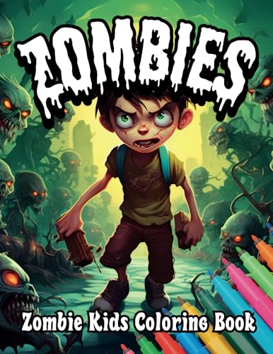 Zombies: Kids Coloring Book | Easy and spooky zombie designs for kids ...
