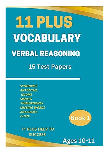 11 Plus Vocabulary Verbal Reasoning Book by 11 Plus Help to Success ...