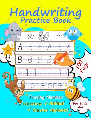 Handwriting ABC practice for kids| Tracing number |Learn the Animals ...