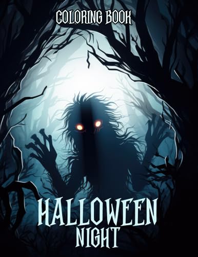 Halloween Night Coloring Book: Discover 30 Mesmerizing Coloring Pages ...