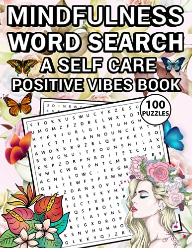 Mindfulness Word Search: A Self Care Positive Vibes Book by LaSundra ...
