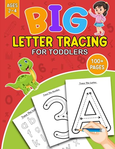 Letter Tracing For Toddlers 2-4 Years: Learning To Write Big Alphabet ...