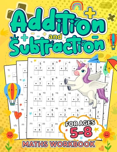 Addition and Subtraction Workbook: Children's Arithmetic Books - Single ...