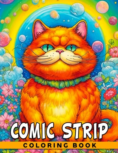 Comic Strip Coloring Book: Illustration Pages Featuring Cartoon ...