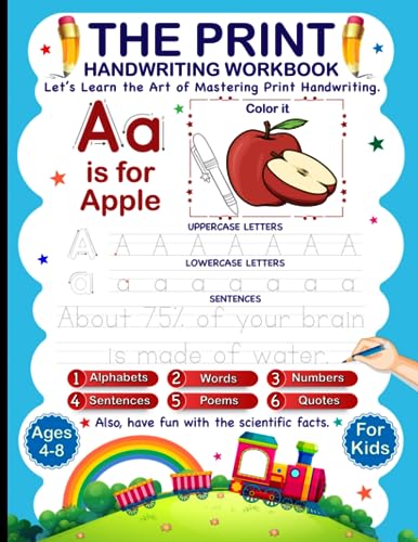 The Print Handwriting Workbook for Kids: An ultimate print handwriting ...