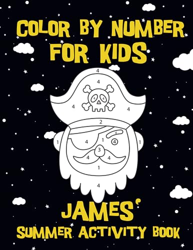 James' Coloring Book | Color by Number for Kids: Summer Activity Book ...