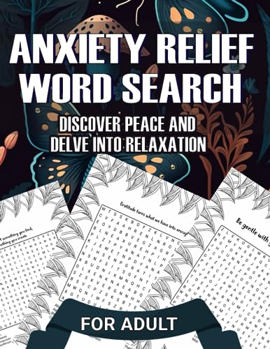 Anxiety Relief Word Search: Puzzles With Positive Quotes To Calm Your ...