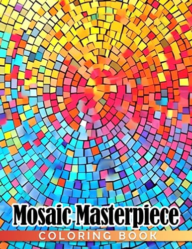 Mosaic Masterpiece Coloring Book: Stunning And High Quality Vintage ...